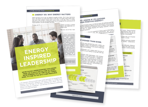 Energy Inspired Leadership - Regenerate